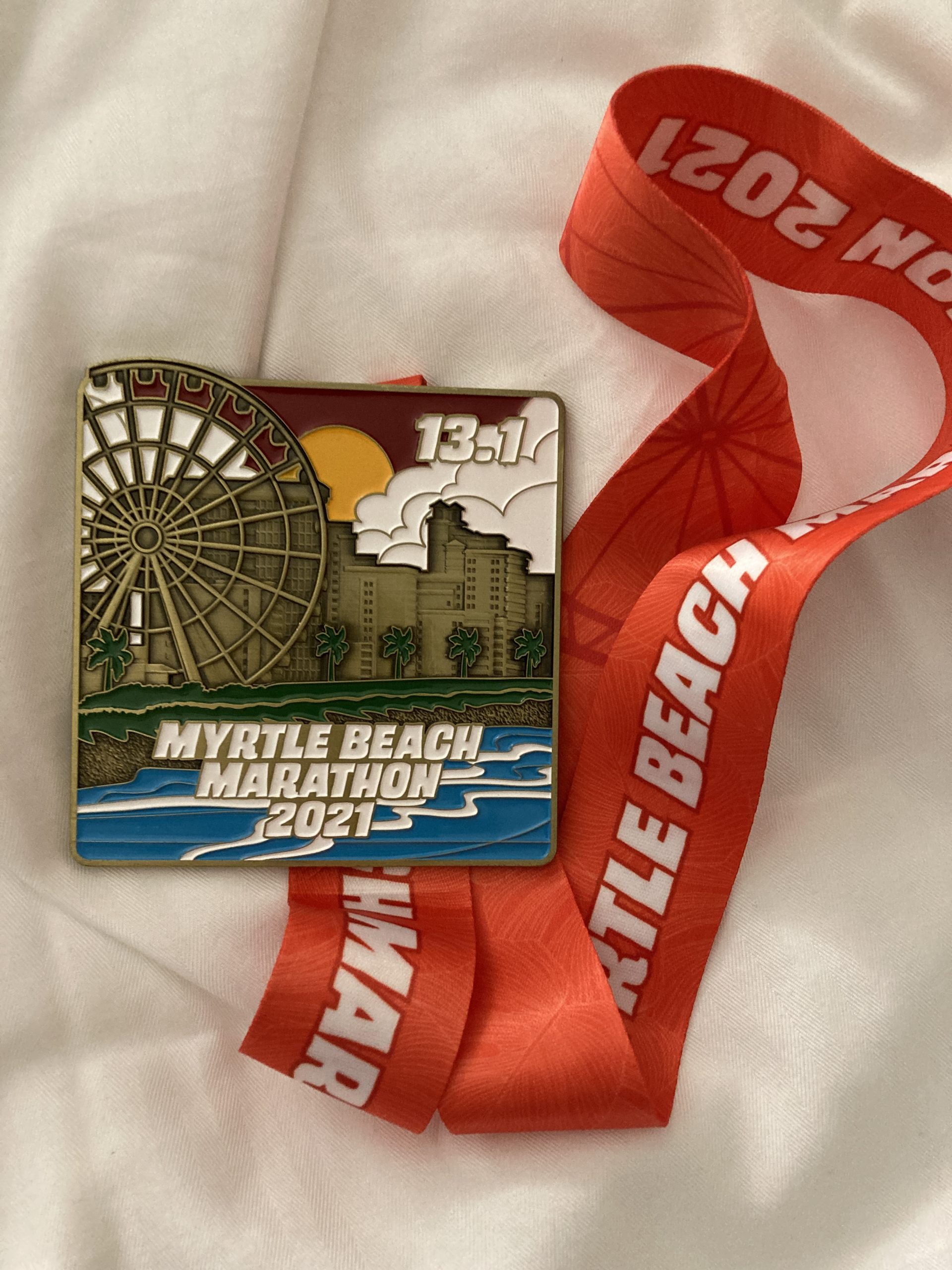 2021 Myrtle Beach Half Marathon – Running Snowman